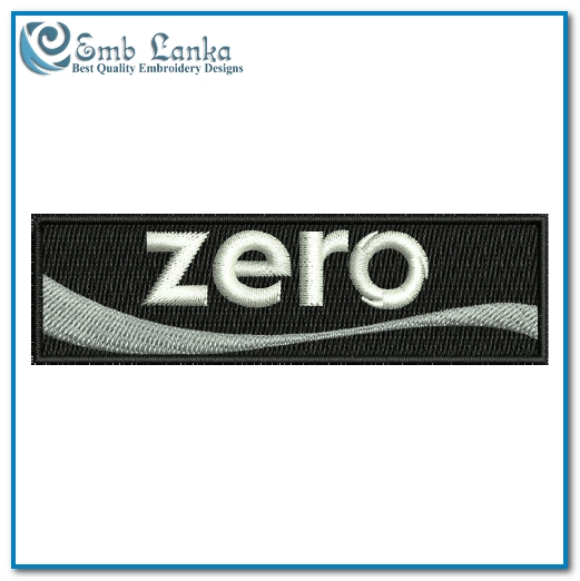 Coca Cola Zero Logo 2 Embroidery Design - Emblanka
