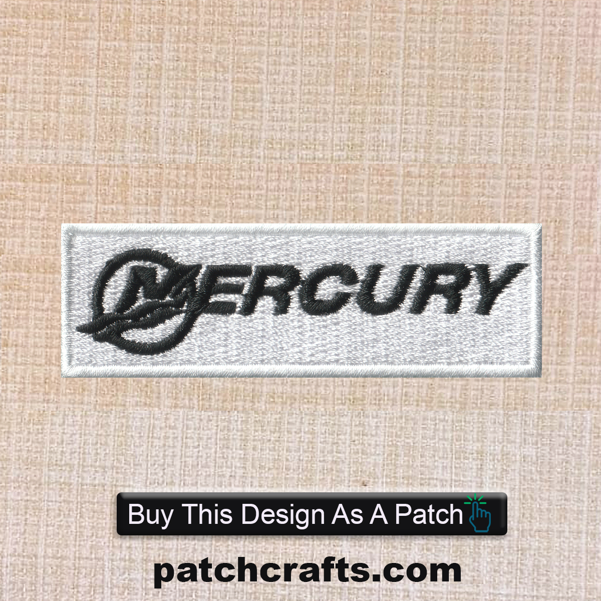 Mercury Boat Logo 3 Embroidery Design - Emblanka