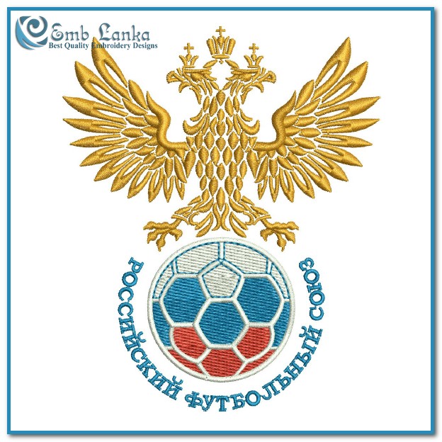 Russia National Football Team Logo Embroidery Design - Emblanka