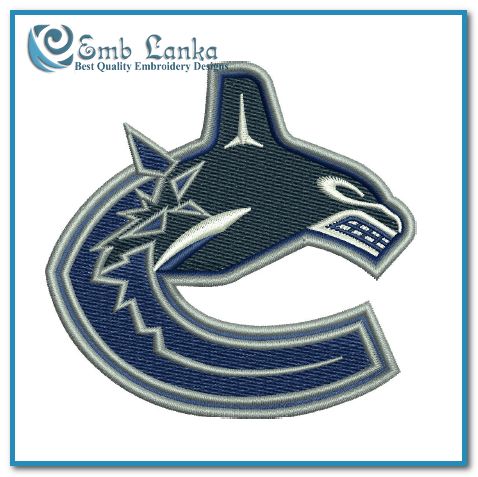 Vancouver Canucks Logo Embroidery Design - Emblanka
