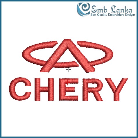 Chery Logo Embroidery Design - Emblanka