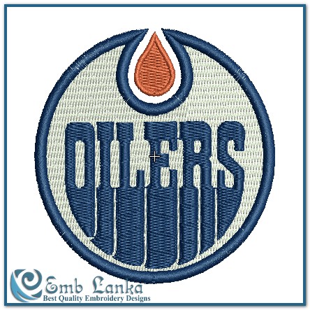 Edmonton Oilers Logo Embroidery Design - Emblanka