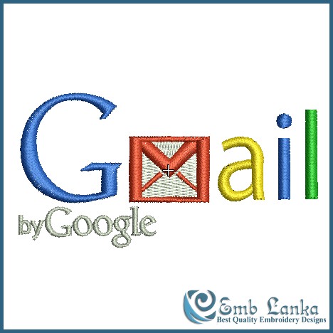 Gmail Logo Embroidery Design - Emblanka