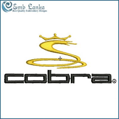 King Cobra Golf Logo Embroidery Design - Emblanka