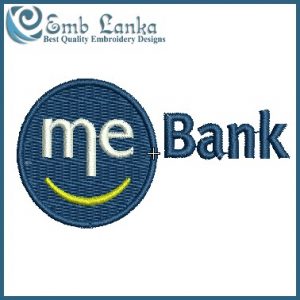 Me Bank Logo Embroidery Design - Emblanka