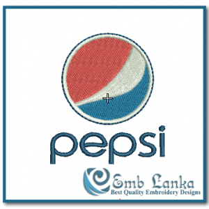 Pepsi Logo Embroidery Design - Emblanka
