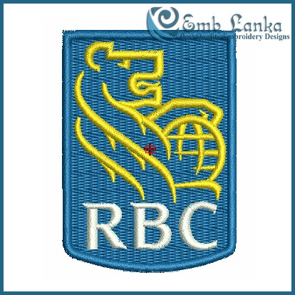 RBC Logo Embroidery Design - Emblanka