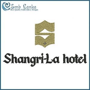 Shangri-La Hotel Logo Embroidery Design - Emblanka