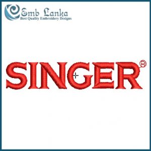 Singer Logo Embroidery Design - Emblanka