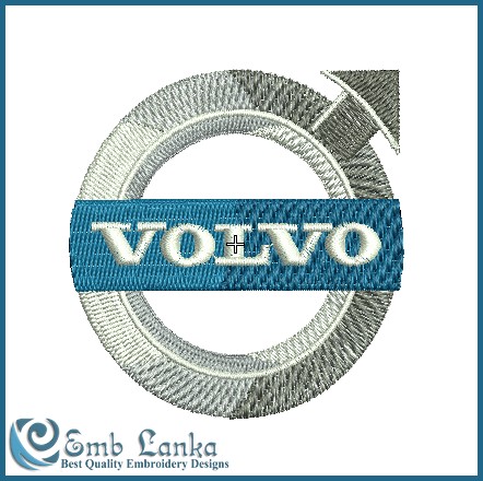 Volvo Logo Embroidery Design - Emblanka