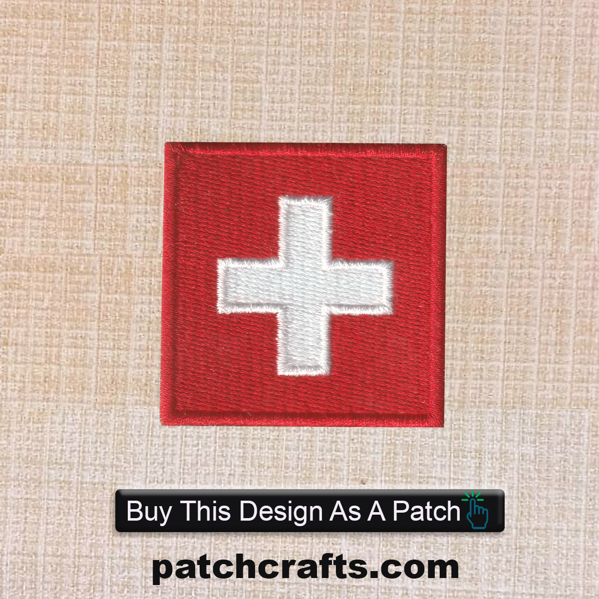 Switzerland Flag Embroidery Design - Emblanka