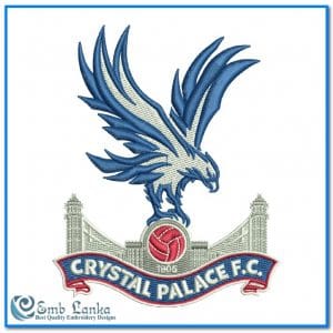 Crystal Palace Football Club Logo Embroidery Design - Emblanka