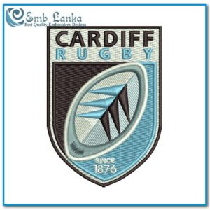 Cardiff Rugby Team Logo Embroidery Design - Emblanka