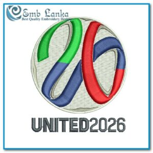 FIFA 2026 World Cup Canada-Mexico-USA Logo Embroidery Design - Emblanka
