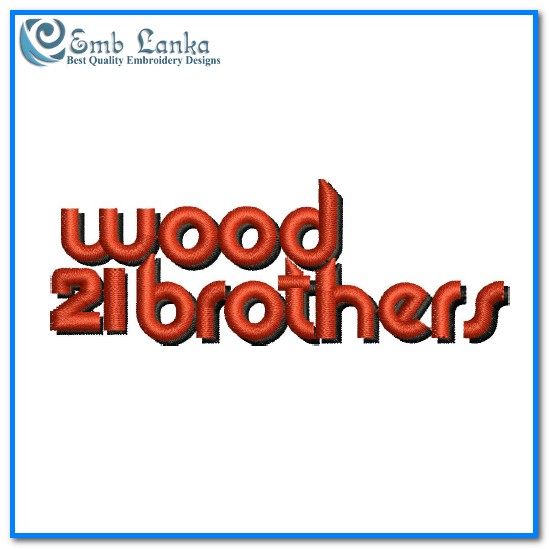 Wood Brothers Racing Logo Embroidery Design - Emblanka