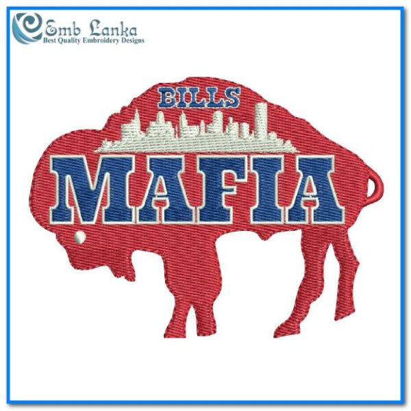 Buffalo Bills MAFIA Logo Embroidery Design - Emblanka