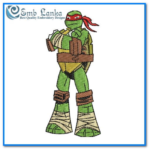 Ninja Turtle 6 Embroidery Design - Emblanka