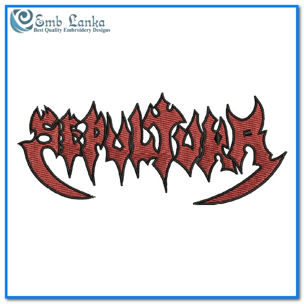 Sepultura Logo Embroidery Design - Emblanka