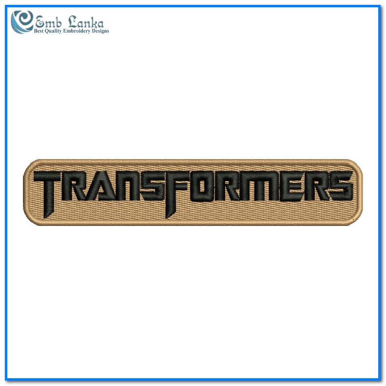 Transformers Logo 5 Embroidery Design - Emblanka