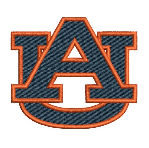 Auburn Tigers Logo 5 Embroidery Design - Emblanka