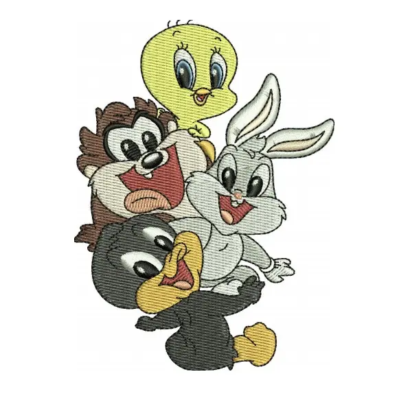 Baby Looney Tunes Characters Embroidery Design - Emblanka